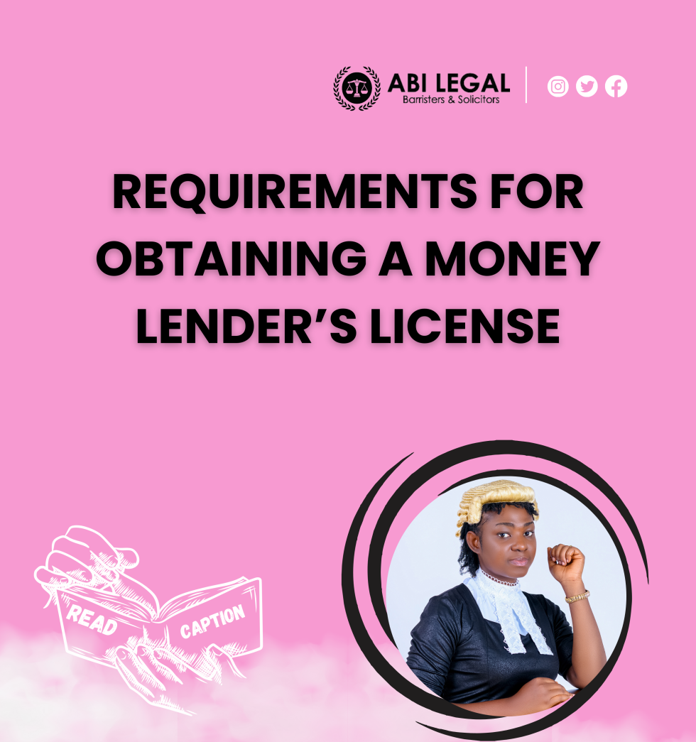 A Complete Guide on the Procedure for Obtaining a Money Lender’s ...